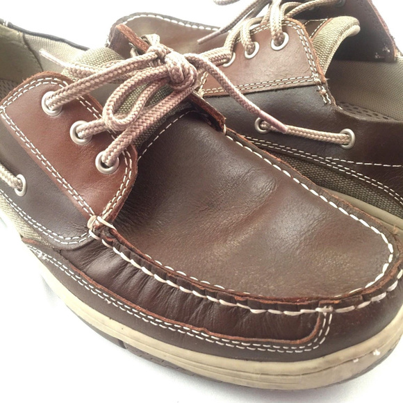 Bass | Shoes | Bass Mens Leather Slip Boat Shoes Loafers Sz 1 M | Poshmark